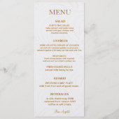 Elegant Red Rose Wedding Menu Card | Zazzle