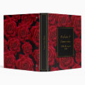 Elegant Red Rose - Wedding Planner 3 Ring Binder | Zazzle