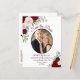 Elegant Red Roses & Photo Wedding Save the Date Announcement Postcard ...