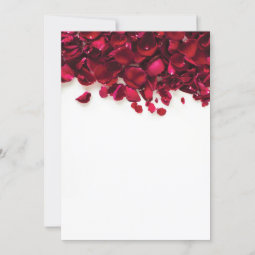 Elegant Red Roses Wedding Invitation | Zazzle