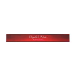 Elegant Red Satin Ribbon Custom Belly Band | Zazzle