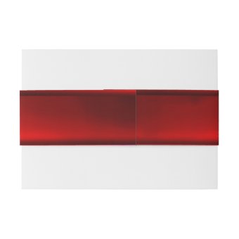 Elegant Red Satin Ribbon Custom Belly Band | Zazzle