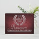 Elegant Red|Silver Class Reunion Invitation | Zazzle