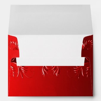 Elegant Red Wedding Envelope | Zazzle