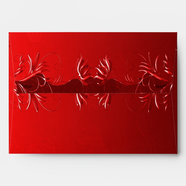 Elegant Red Wedding Envelope | Zazzle.com
