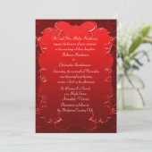 Elegant Red Wedding Invitation | Zazzle