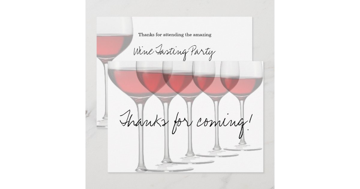 Elegant Red Wine Glasses Invitation | Zazzle