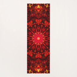 Elegant Red Yoga Mat | Zazzle