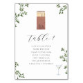Elegant Restaurant Matchbook Illustration Wedding Table Number | Zazzle