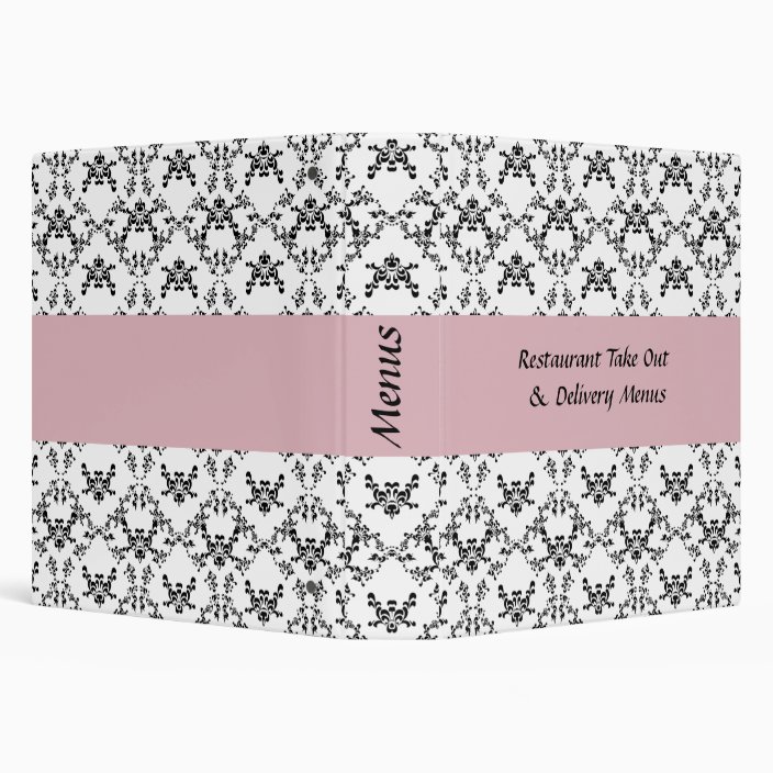 Elegant Restaurant take out Menu Binder | Zazzle.com