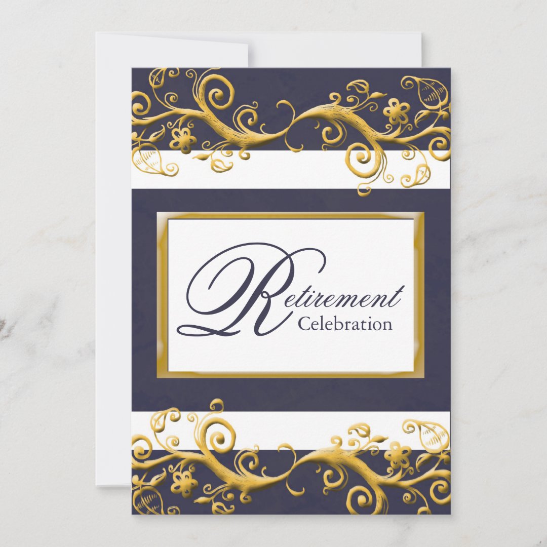 Elegant Retirement Party Invitation | Zazzle