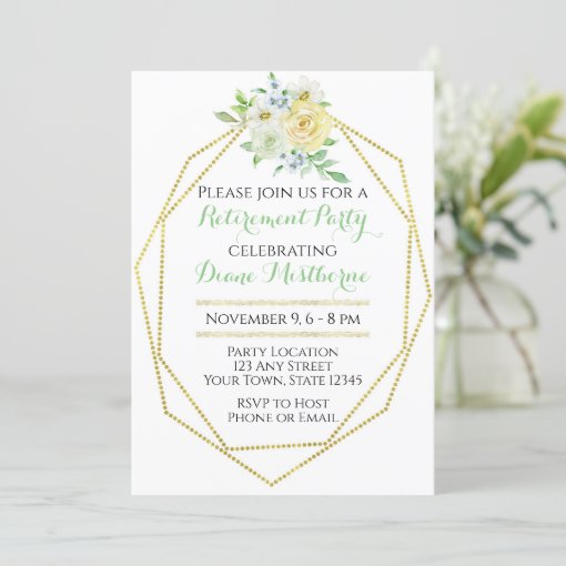 Elegant Retirement Party Invitation | Zazzle
