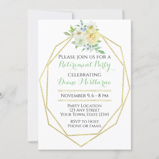 Elegant Retirement Party Invitation | Zazzle