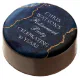 Elegant Retirement Party Navy Blue Gold Agate Chocolate Covered Oreo ...