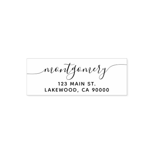 Elegant Return Address Calligraphy Self-inkin Self-inking Stamp | Zazzle Elegant Return Address Calligraphy Self-inkin Self-inking Stamp | Zazzle