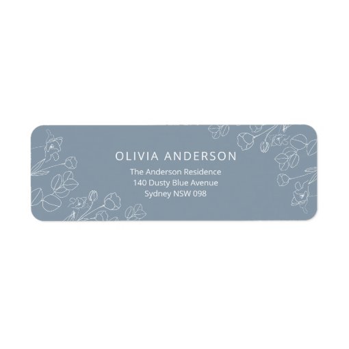 Elegant Return Address Label | Zazzle