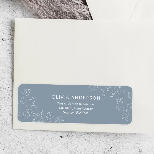 Elegant Return Address Label | Zazzle