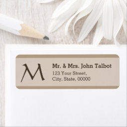 Elegant Return Address Label Choose your color 2 | Zazzle