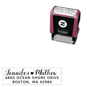 Elegant Return Address Self-inking Stamp | Zazzle