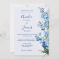 Elegant Romantic 'Forget-Me-Not' Floral Wedding Invitation | Zazzle