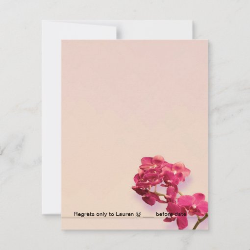 Elegant Romantic Red Orchids Wedding Invites | Zazzle