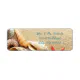 elegant romantic sand seashells beach wedding label | Zazzle