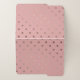 Elegant rose gold and gold polka dots file folder | Zazzle