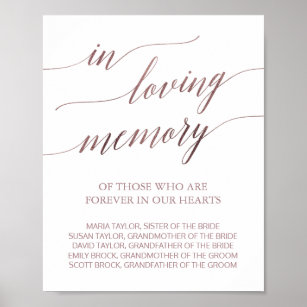 In Loving Memory Posters & Photo Prints | Zazzle