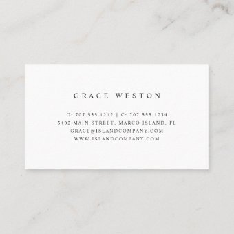 Elegant Rose Gold Conch Shell Business Card | Zazzle