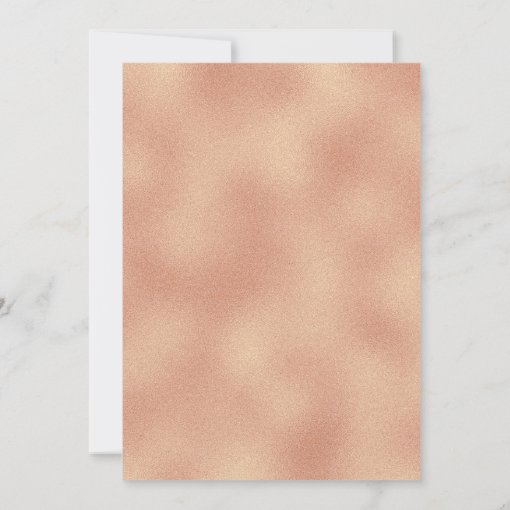 Elegant Rose Gold Floral Border Typography Wedding Invitation | Zazzle