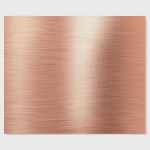 Elegant Rose Gold Foil Wrapping Paper | Zazzle