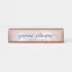 Elegant Rose Gold Glitter Professional Monogram Desk Name Plate | Zazzle