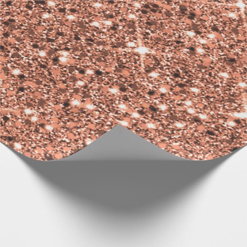 Elegant Rose Gold Glitter Wrapping Paper | Zazzle