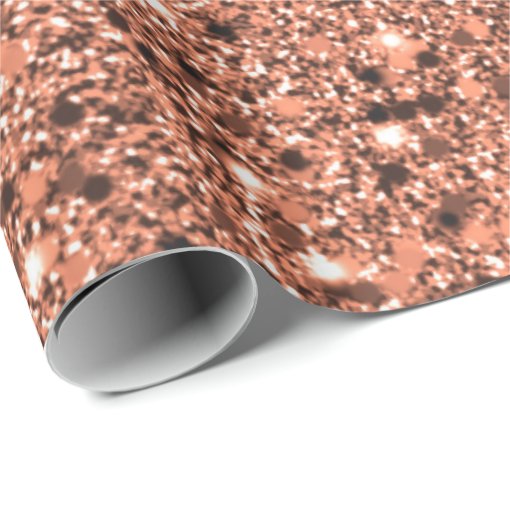 Elegant Rose Gold Glitter Wrapping Paper | Zazzle