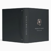 Elegant Rose Gold Hibiscus Flower 3 Ring Binder | Zazzle