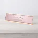Elegant Rose Gold Modern Template Professional Desk Name Plate | Zazzle