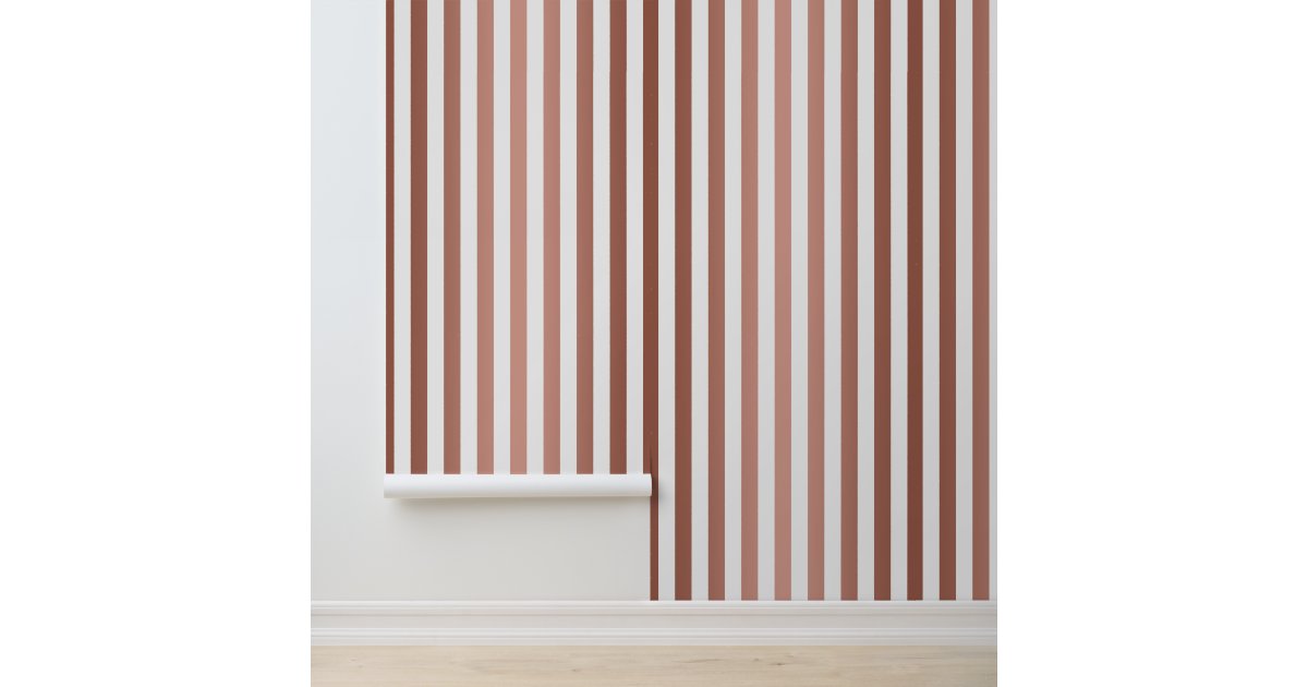 Elegant Rose Gold Striped Wallpaper | Zazzle