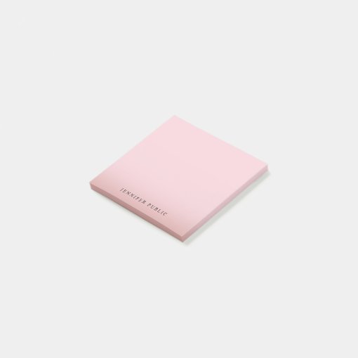 Elegant Rose Gold Template Modern Background Post-it Notes | Zazzle