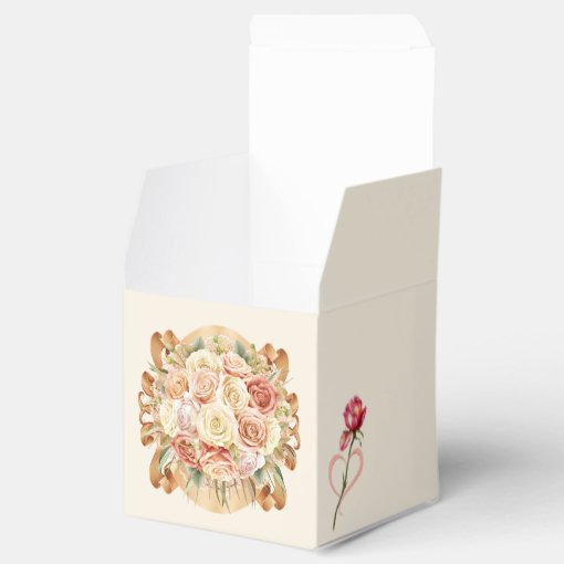 Elegant Roses Small Favor / Gift Box | Zazzle