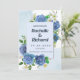 Elegant royal blue roses wedding invitation card | Zazzle