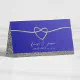 Elegant Royal Blue Wedding Place Card | Zazzle