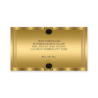 Elegant Royal Gold and Black Business Card | Zazzle
