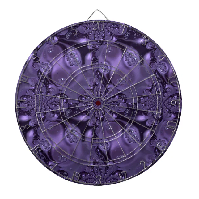 Elegant Royal Purple Liquid Sparkle Dart Board | Zazzle