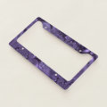 Elegant Royal Purple Liquid Sparkle License Plate Frame | Zazzle