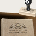 Elegant, royal rubber stamp | Zazzle