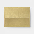 Elegant RSVP Envelope in Gold and Inside in Black | Zazzle