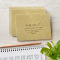 Elegant RSVP Envelope in Gold and Inside in Black | Zazzle