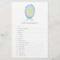 Elegant Rubber Duck Word Scramble Baby Shower Game | Zazzle