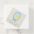 Elegant Rubber Ducky Ribbon Baby Shower Favor Tags | Zazzle