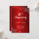 Elegant Ruby Red 40th Anniversary Invitation | Zazzle
